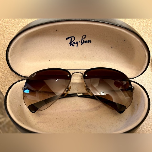 Ray-Ban | Accessories | Rayban Rimless Aviator Sunglasses | Poshmark